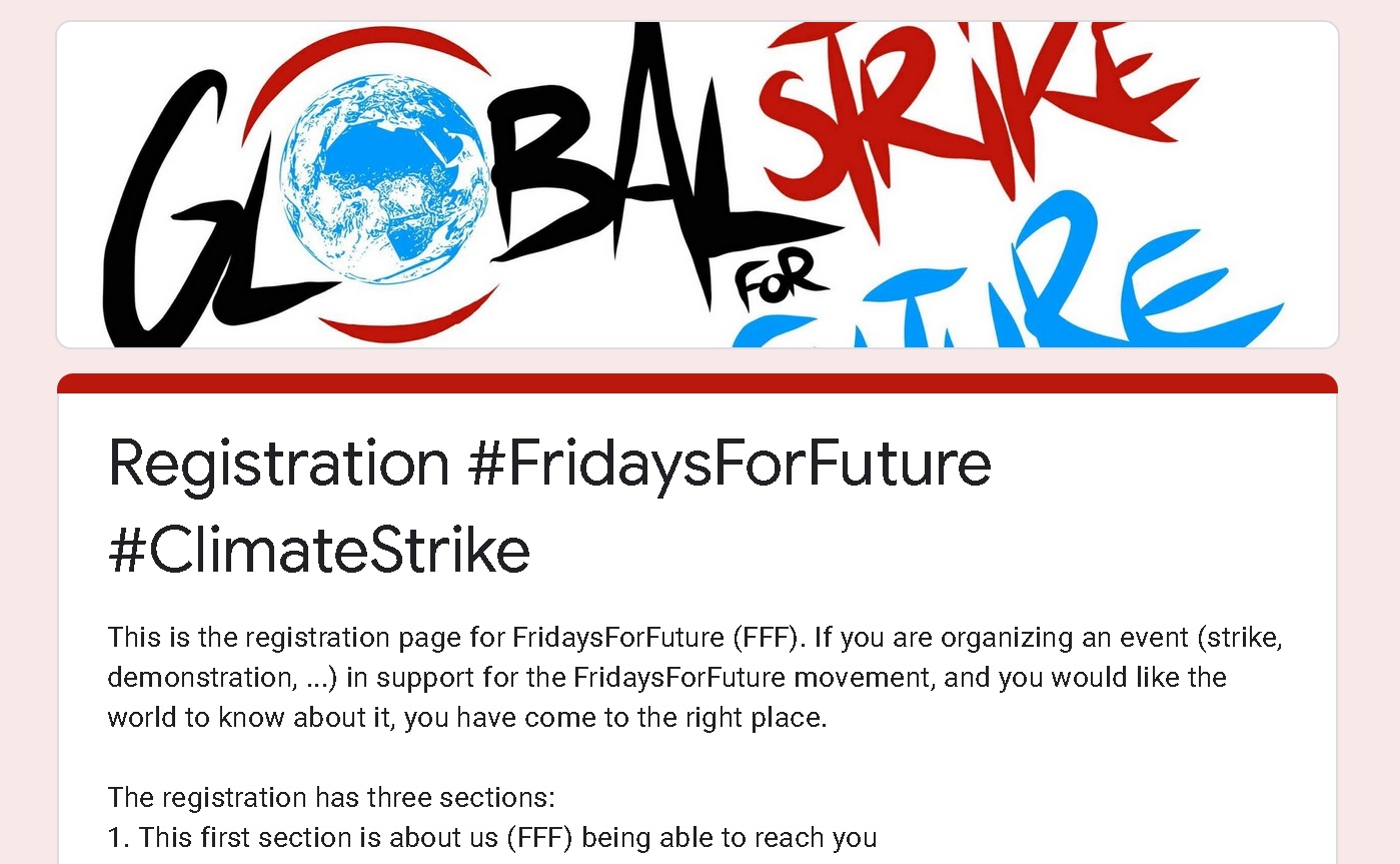 Fridays For Future – Global Map of Striking and Actions